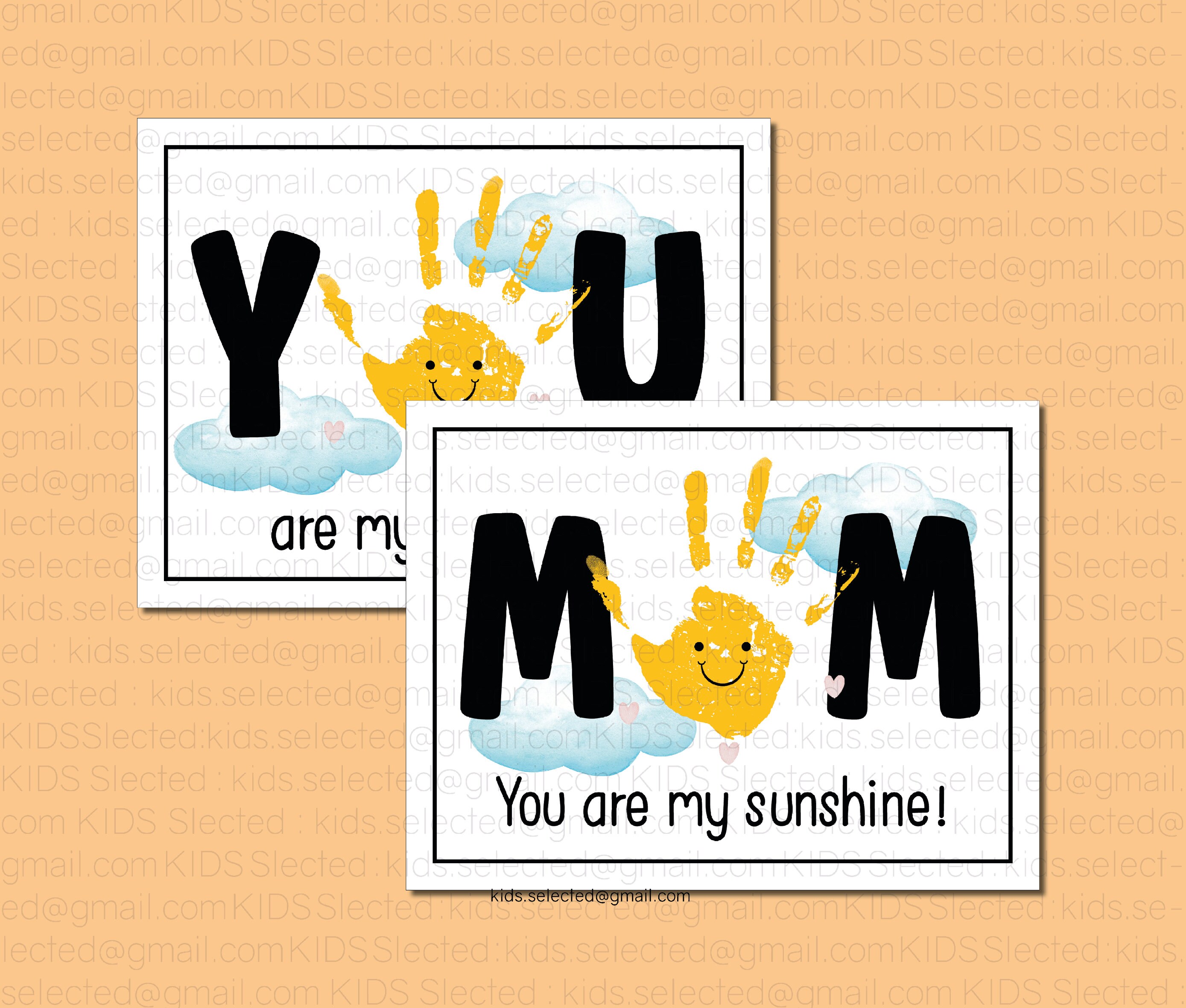 Mothers Day Craft Handprint Craft Art Footprint Keepsake Gift From ...