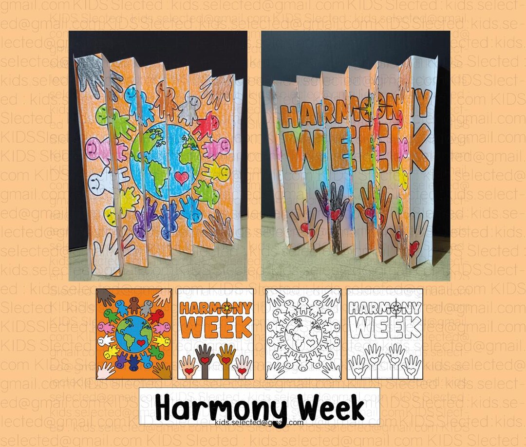 Harmony Week Activities Agamograph Craft Bulletin Board Decor Art Idea ...