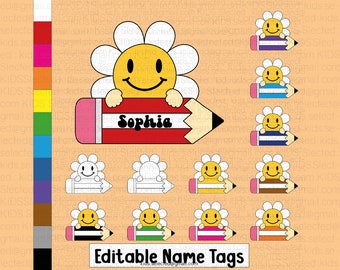 Flower Name Tags - Spring & Summer Printable Classroom Decor - Etsy