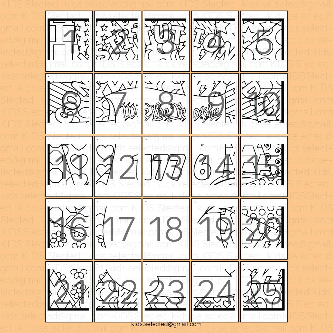 Constitution Day Bulletin Board We the People 1776 Coloring Pages ...