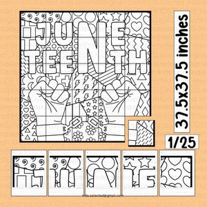 Juneteenth Bulletin Board African Coloring Pages Activities Pop Art ...