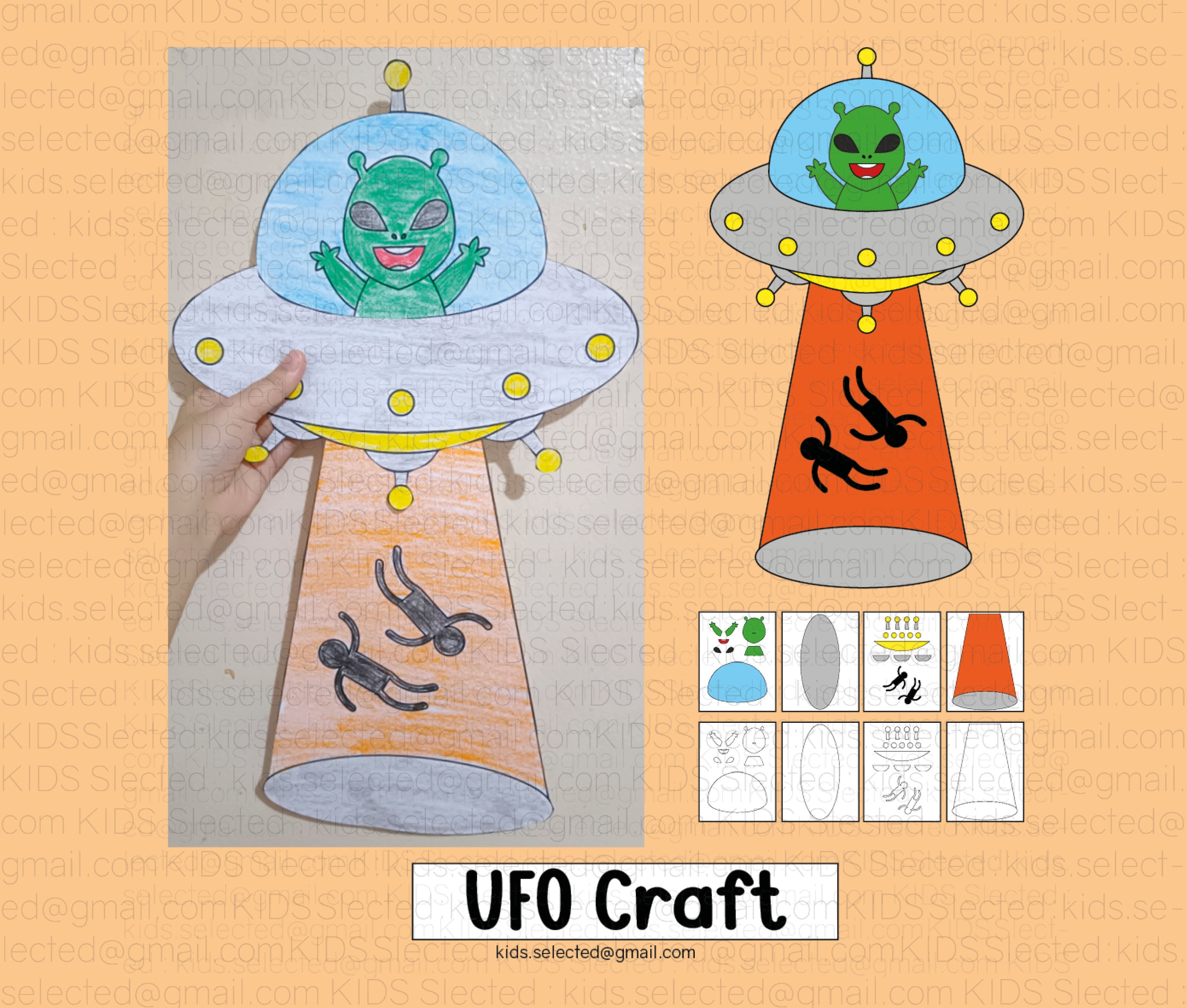 UFO Craft Outer Space Bulletin Board Exploration Coloring Pages ...