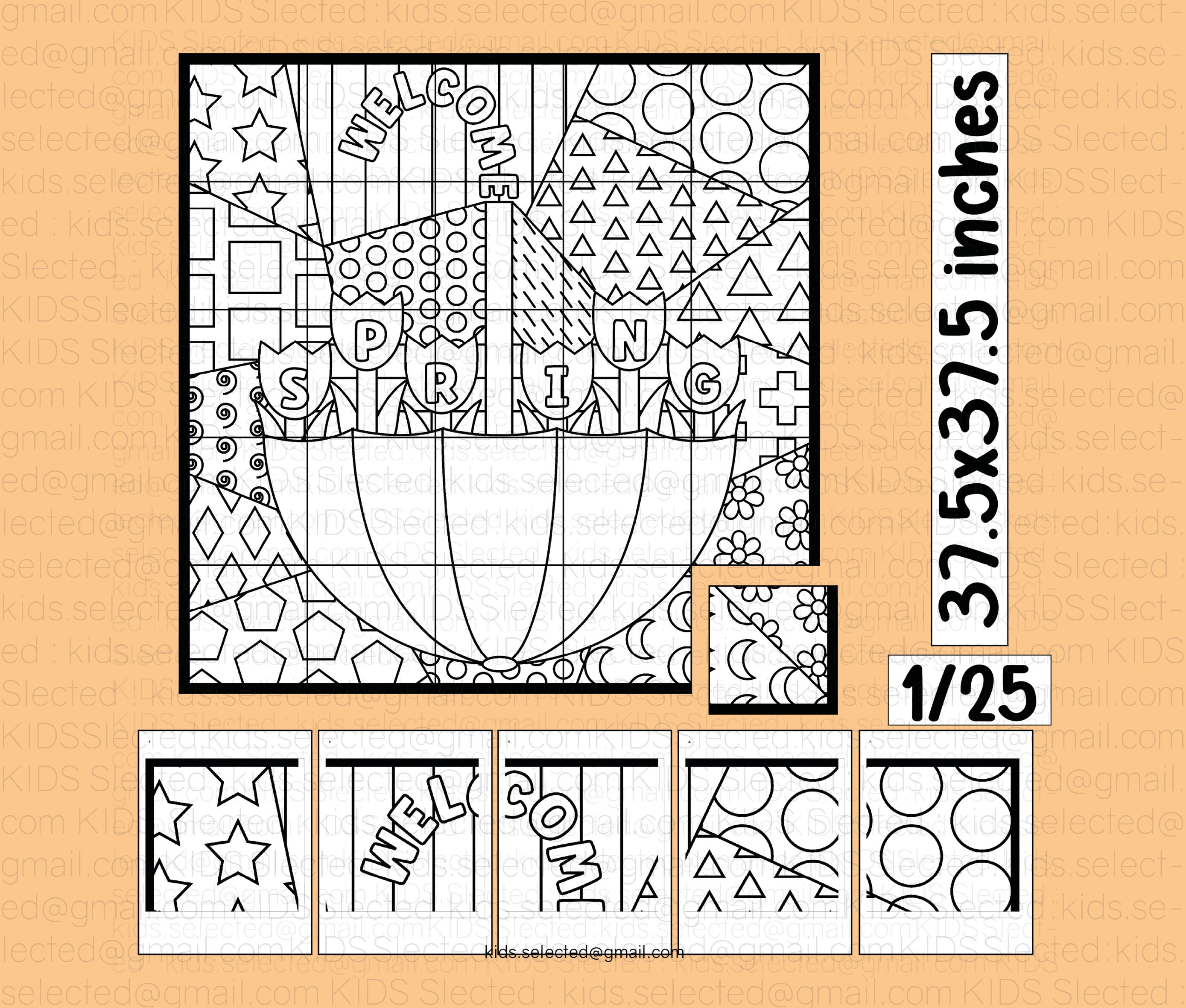 Spring Bulletin Board Coloring Pages Activities Door Decor Pop Art Math ...