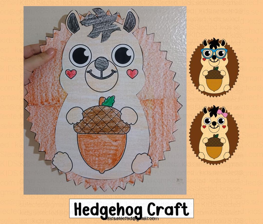 Hedgehog Craft Fall Bulletin Board First Day of Fall Coloring Pages ...
