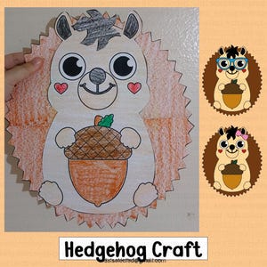 Hedgehog Craft Fall Bulletin Board First Day of Fall Coloring Pages ...