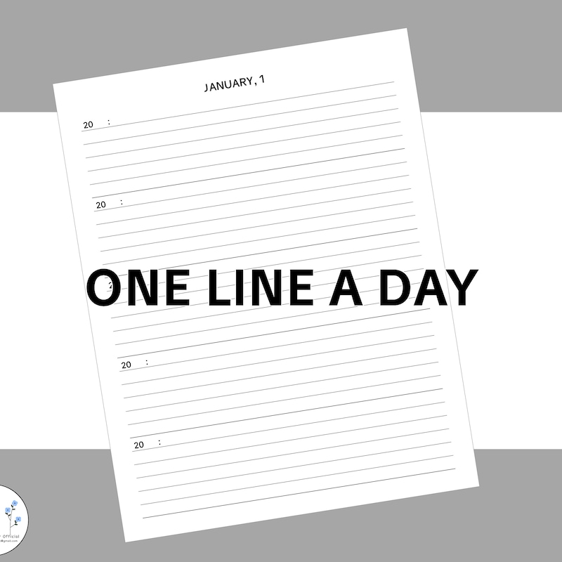 One Line a Day Journal - Etsy