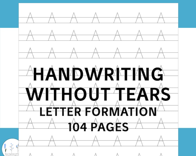 Handwriting Without Tears Letter Formation A-Z Printable - Etsy