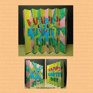 Earth Day Bulletin Board Agamograph Craft 3D Coloring Pages Activities ...