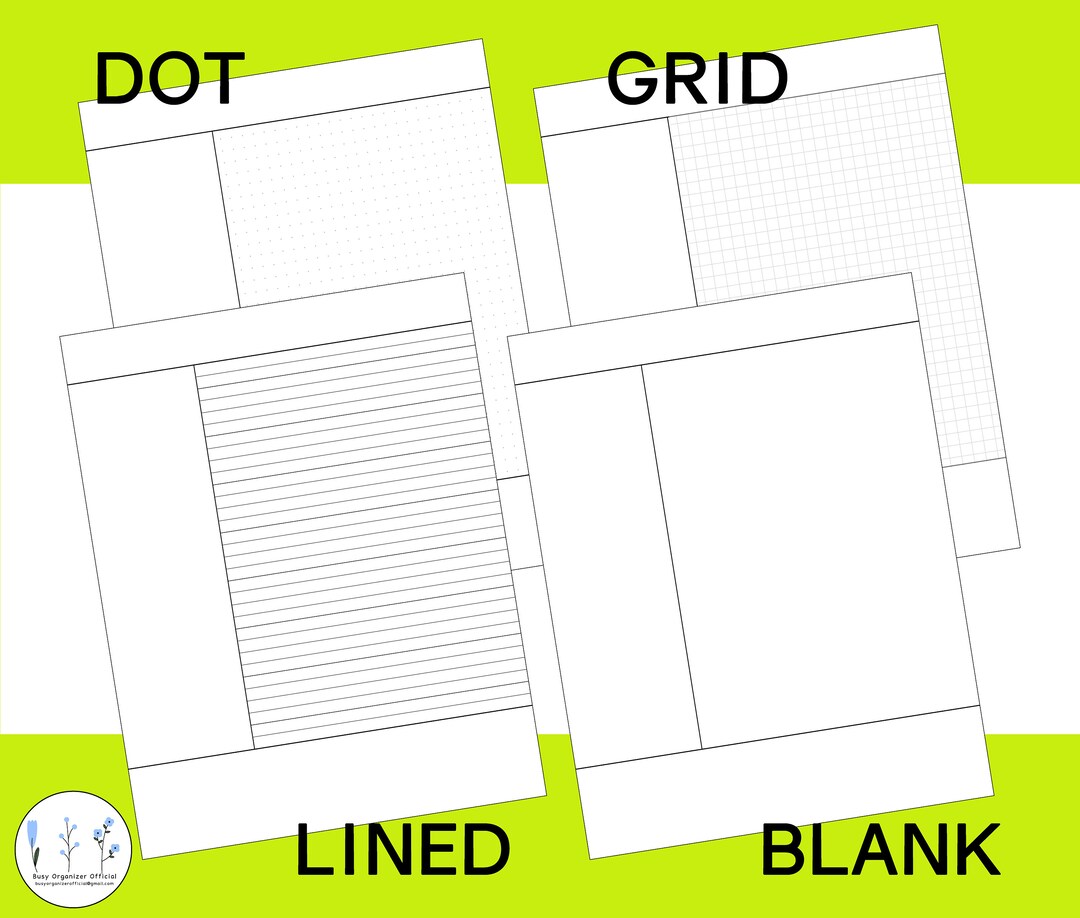 Cornell Notes Method Paper Printable Pdf Digital Instant Download Lined ...