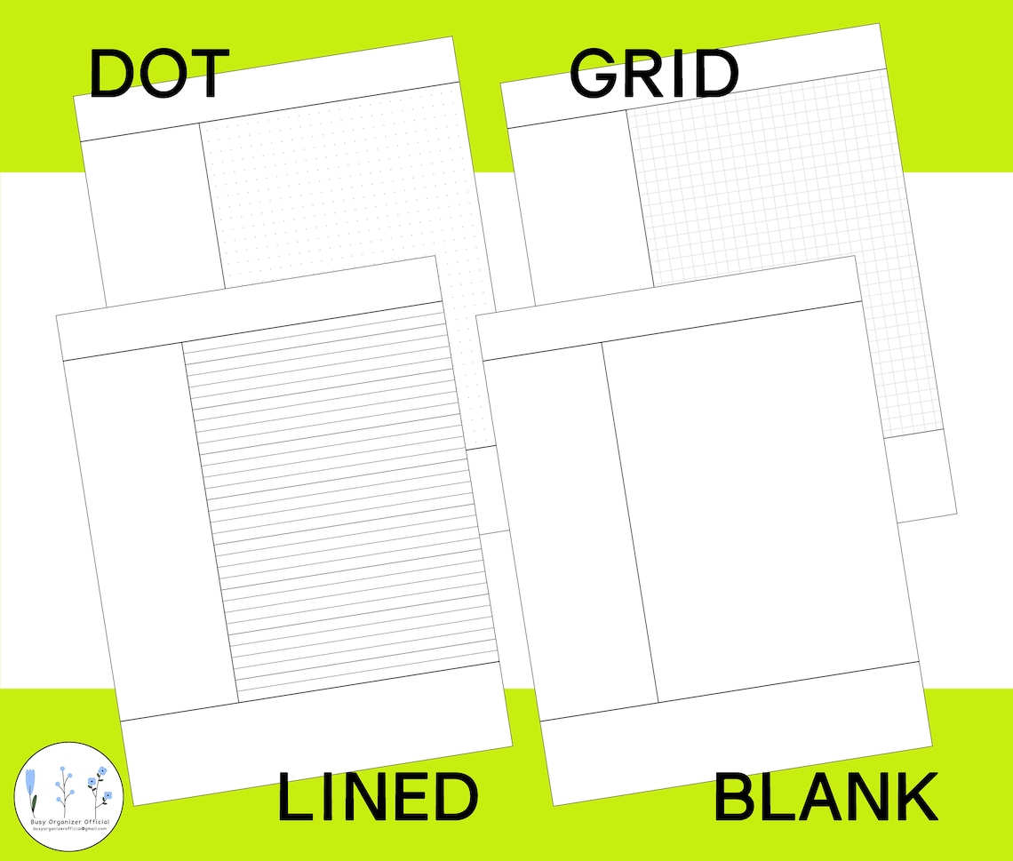 Cornell Notes Method Paper Printable Pdf Digital Instant Download Lined ...