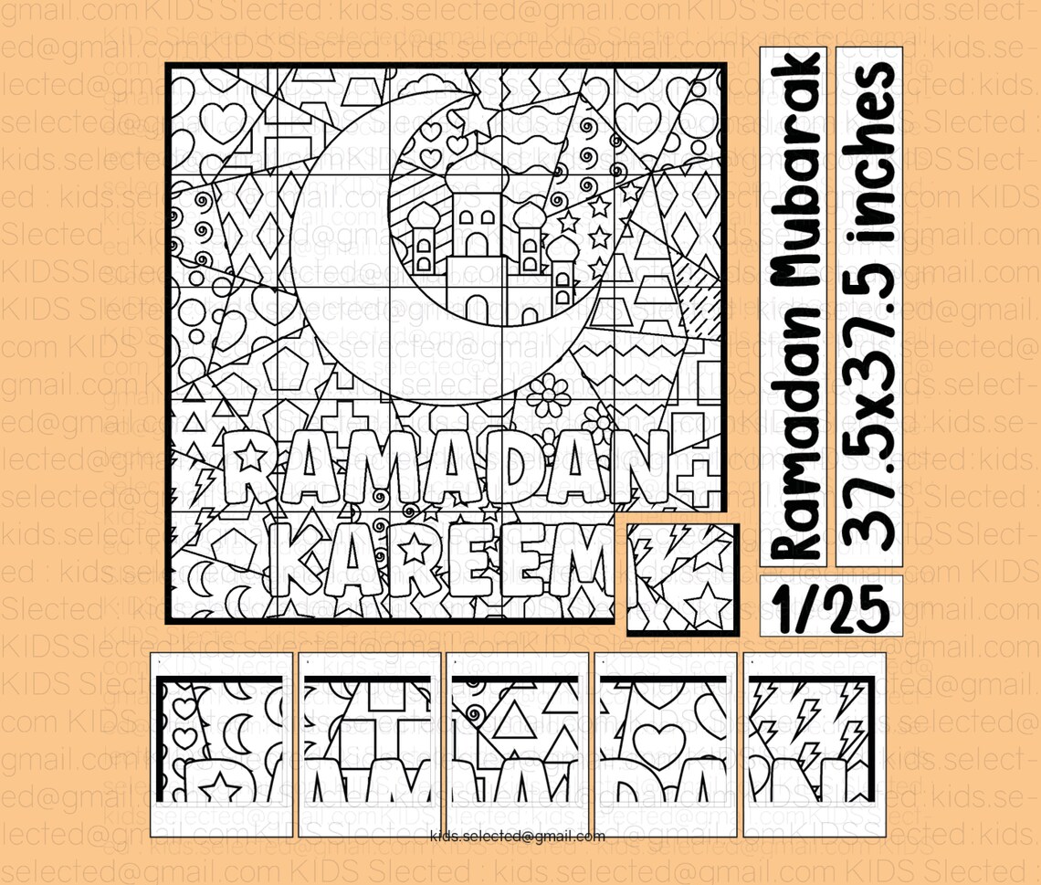 Ramadan Bulletin Board Kareem Coloring Pages Activities Door Decor Pop ...