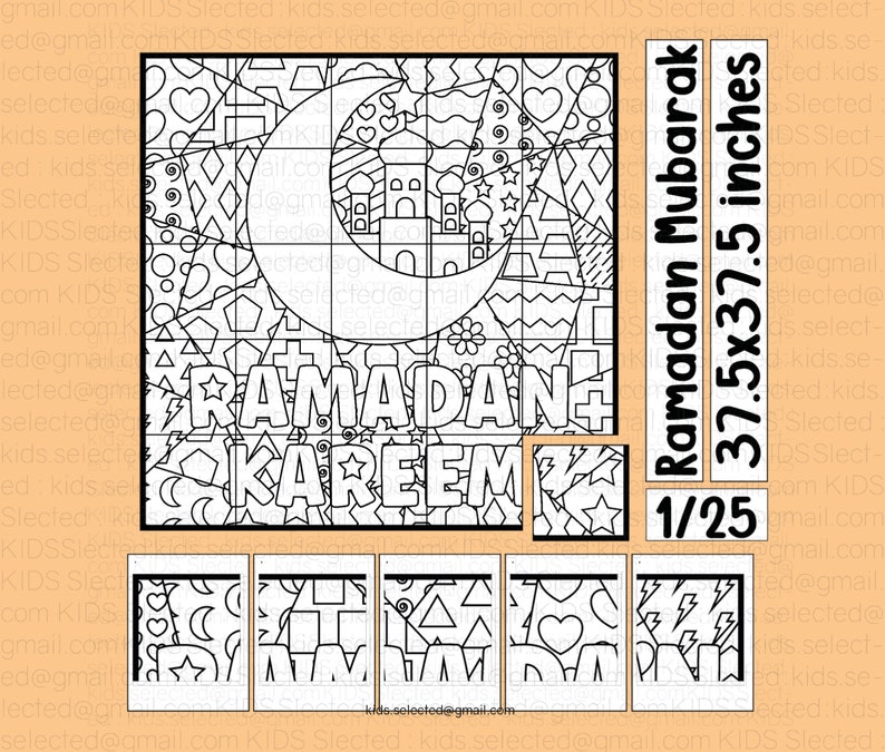 Ramadan Bulletin Board Kareem Coloring Pages Activities Door Decor Pop ...