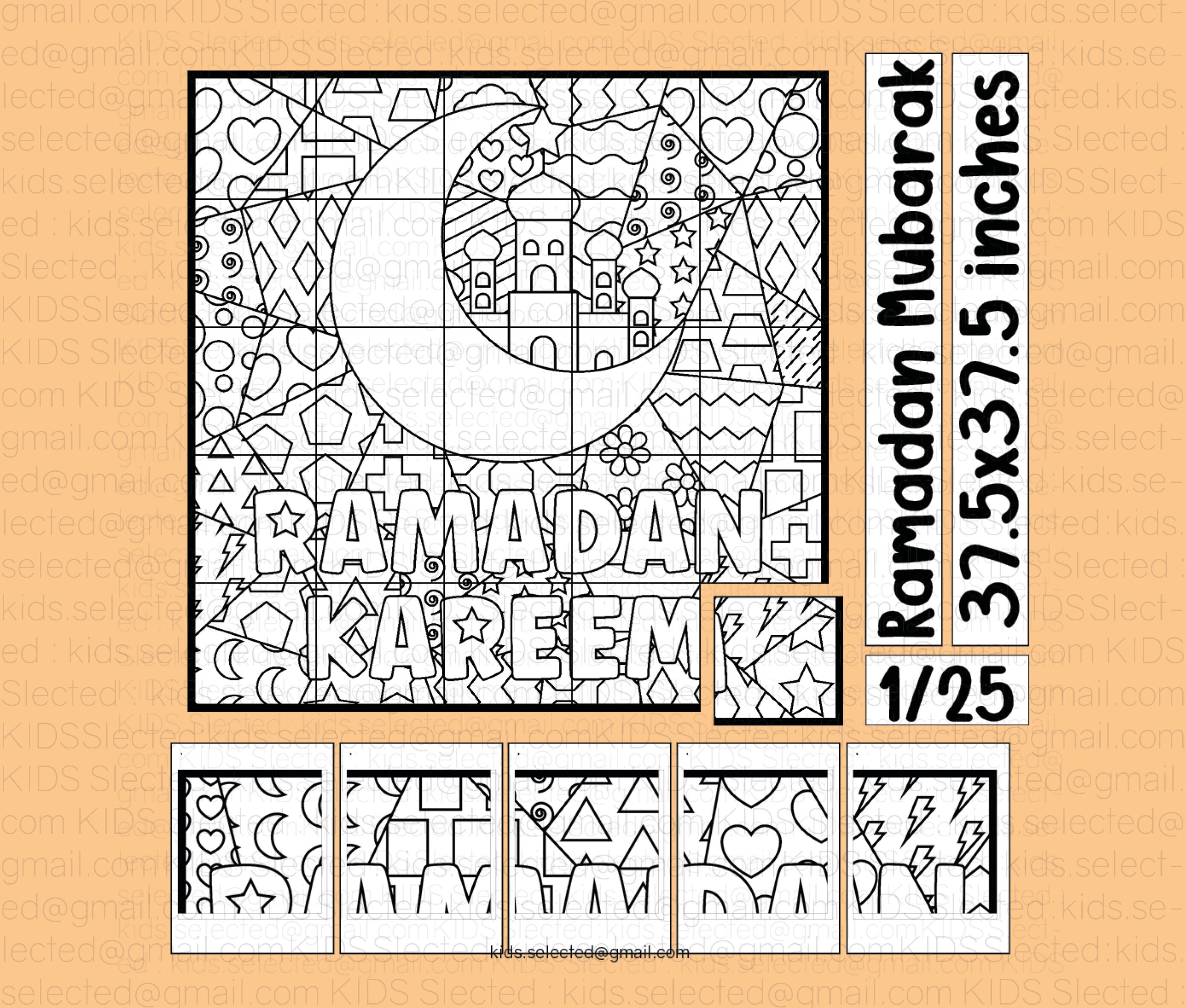 Ramadan Bulletin Board Kareem Coloring Pages Activities Door Decor Pop ...