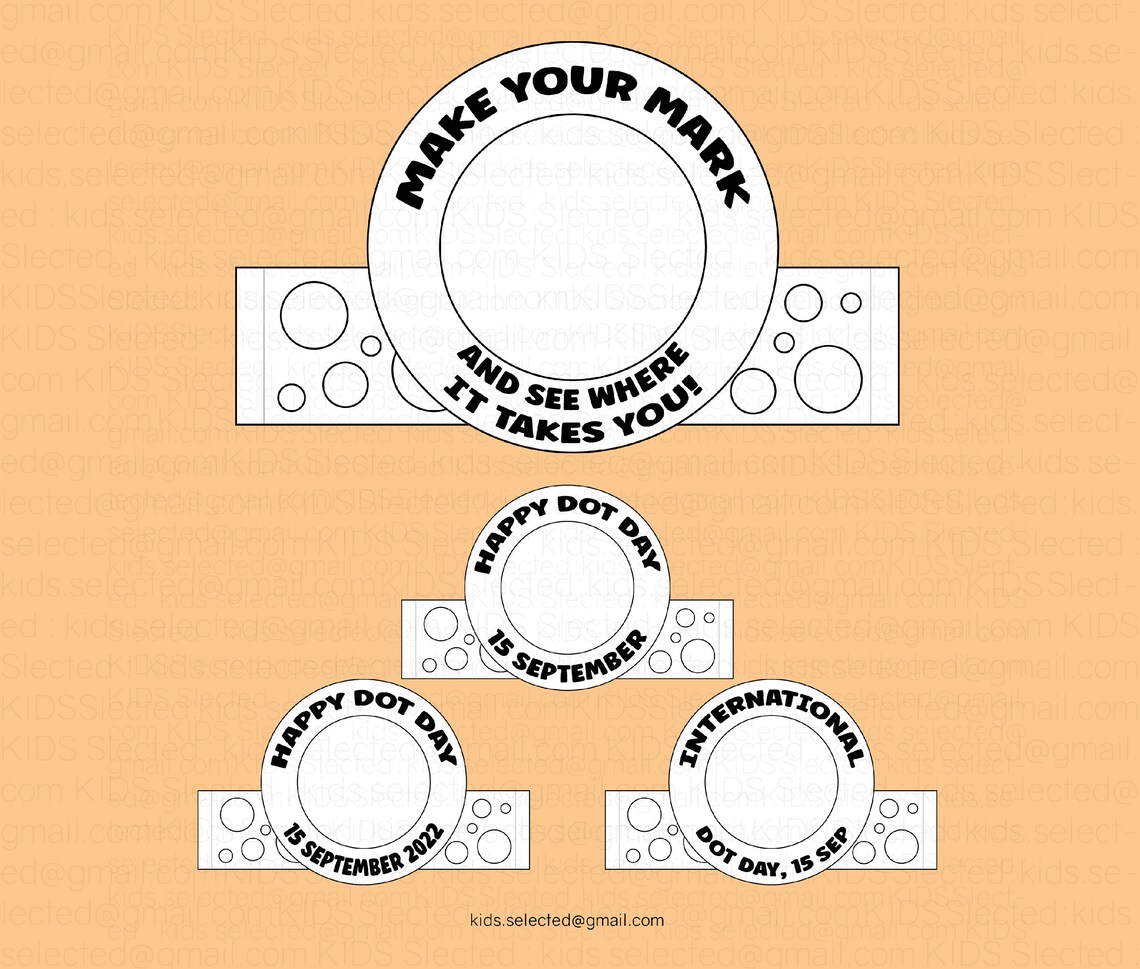 International Dot Day Activities Hat Craft Drawing Creative Crown ...