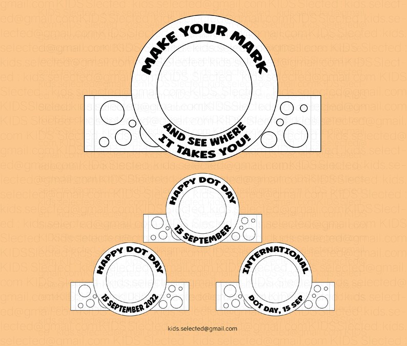 International Dot Day Activities Hat Craft Drawing Creative Crown ...