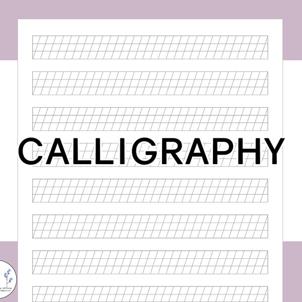 Calligraphy Guide Sheet - Etsy