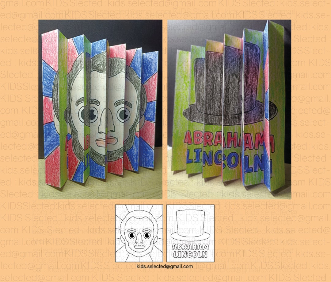 Presidents Day Craft Bulletin Board Coloring Pages Abraham Lincoln ...