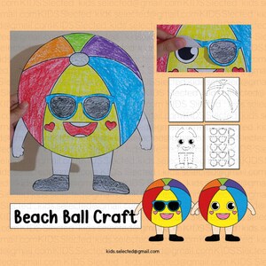 Summer Craft Beach Ball Bulletin Board Coloring Pages End of the Year ...