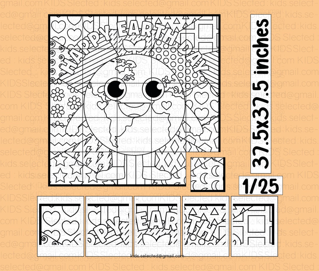 Earth Day Bulletin Board Coloring Pages Activities Pop Art Math Craft ...