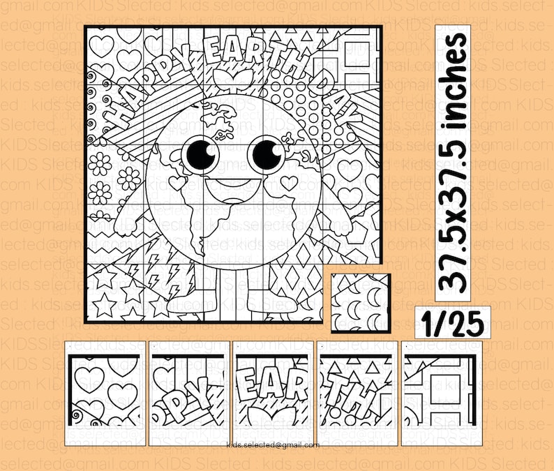 Earth Day Bulletin Board Coloring Pages Activities Pop Art Math Craft ...