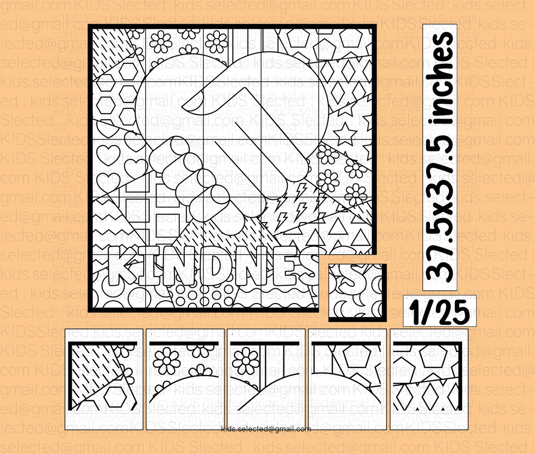 Kindness Poster for Classroom Bulletin Board Coloring Pages Activities ...