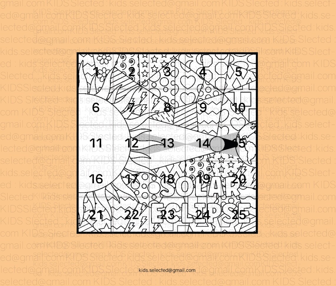 Solar Eclipse 2024 Bulletin Board Coloring Pages Activities Pop Art ...