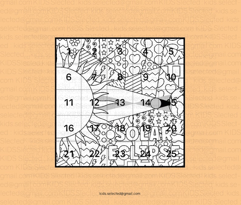 Solar Eclipse 2024 Bulletin Board Coloring Pages Activities Pop Art ...