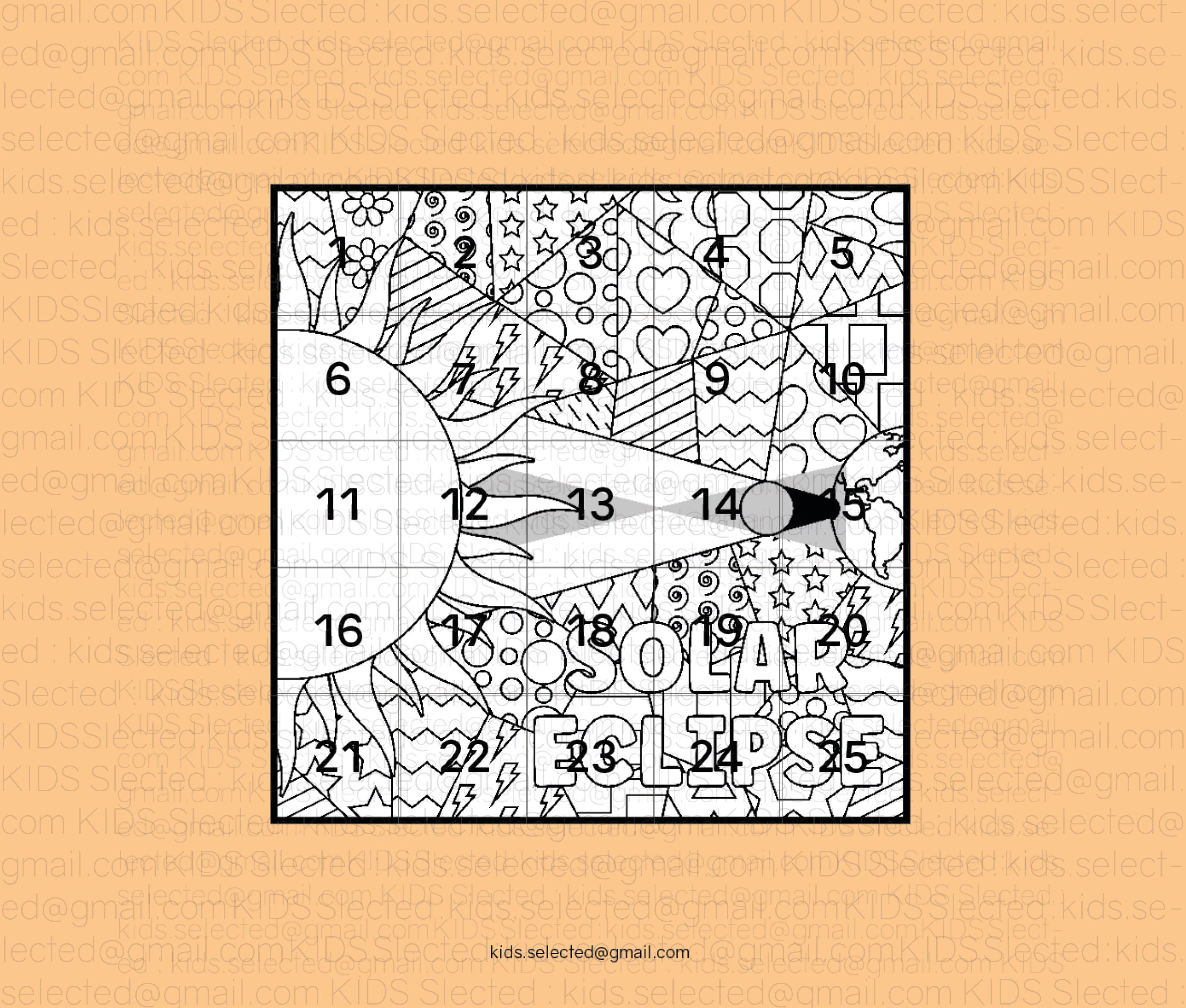 Solar Eclipse 2024 Bulletin Board Coloring Pages Activities Pop Art ...