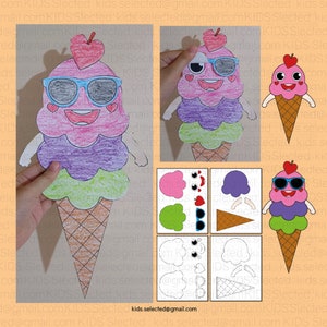 Ice Cream Craft Summer Bulletin Board Coloring Pages End of the Year ...