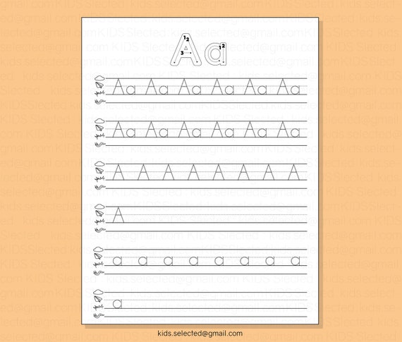 Abc Worksheet Alphabet Writing Worksheets Books Stationery Children