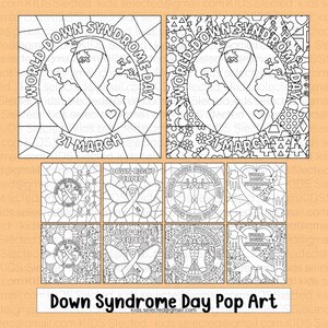 Down Syndrome Awareness Coloring Pages Socks Activities Bulletin Board ...