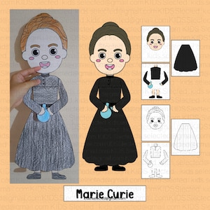 Women's History Month Bulletin Board Marie Curie Craft Coloring Pages ...