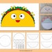 Taco Craft Cut and Paste Activities Paper Template Cinco De Mayo ...