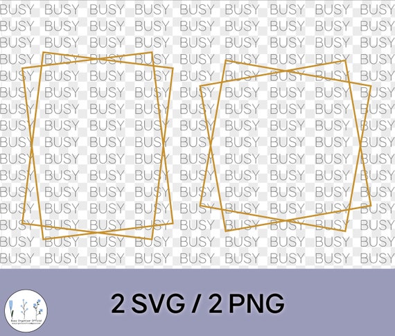 Square Frame Svg Rectangle Frames Svg Bundle Png Clipart - Etsy