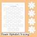 Spring Tracing Pages Alphabet Worksheets Missing Letters ABC ...
