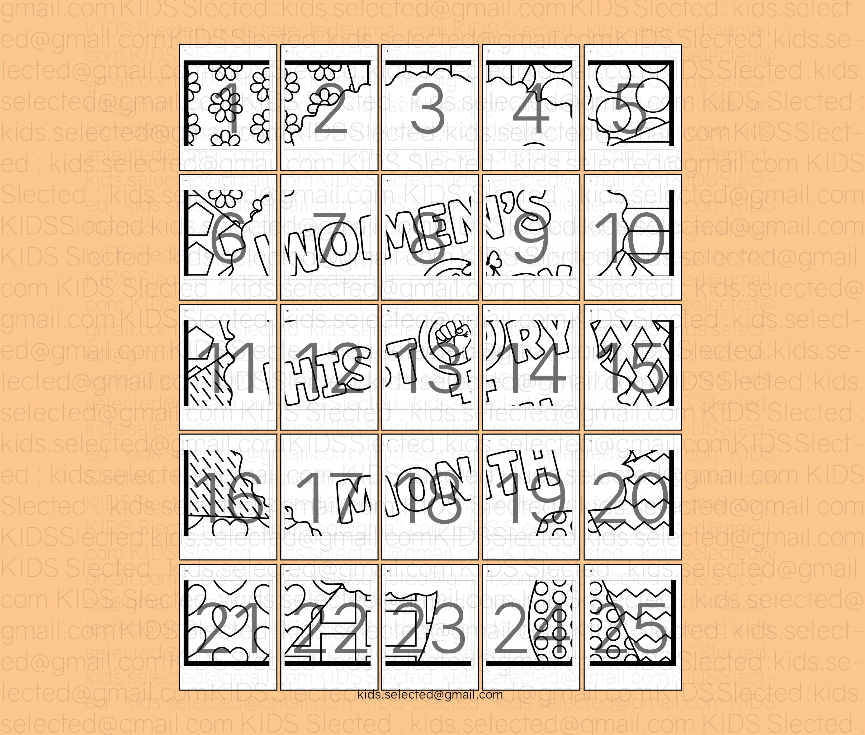 Women's History Month Bulletin Board Math Poster Coloring Pages ...