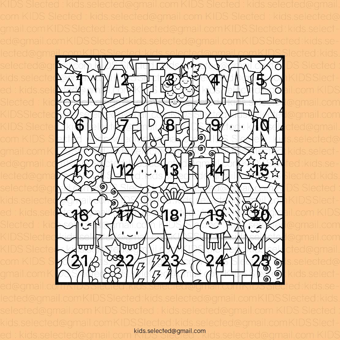 National Nutrition Month Bulletin Board March Collaborative Poster Pop ...