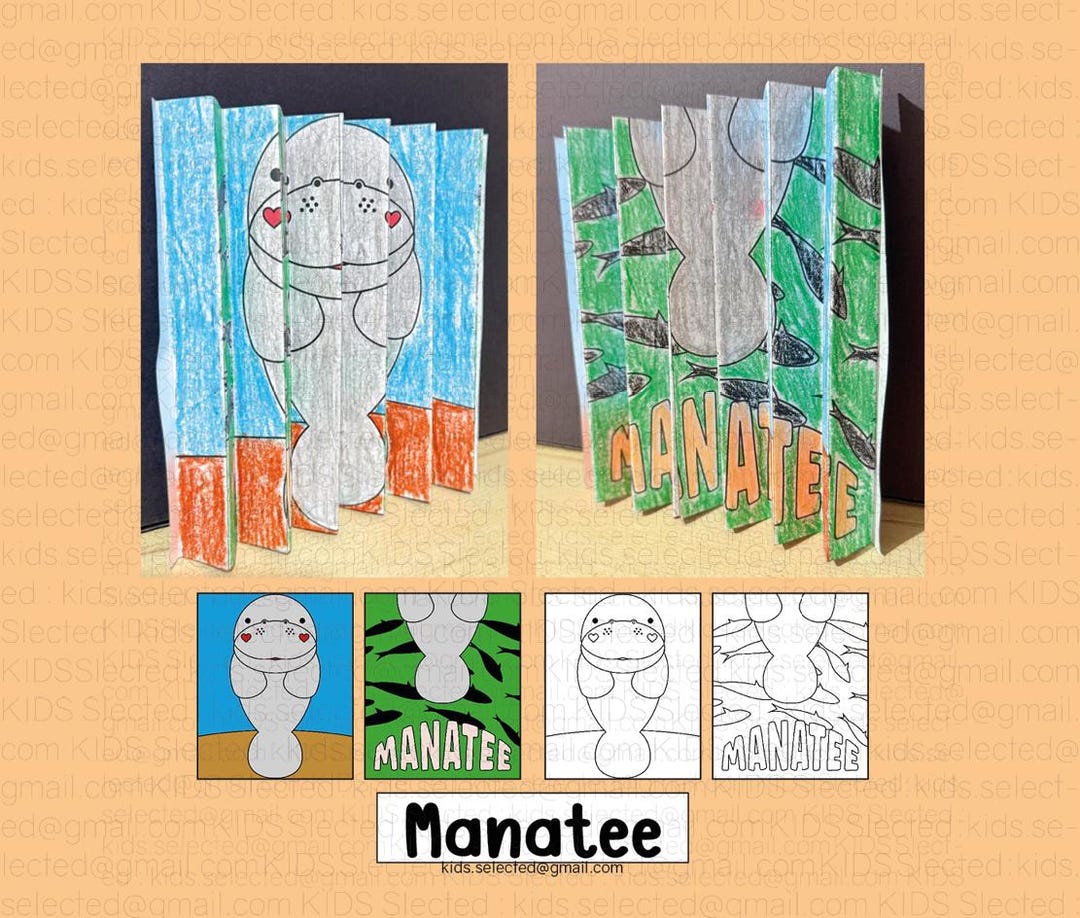 Manatee Appreciation Day Activities Agamograph Craft Bulletin Board ...