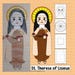 St. Therese of Lisieux Craft Catholic Saint Bulletin Board Patron Saint ...
