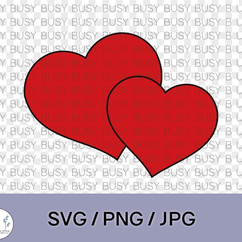 Two Hearts Svg - Etsy