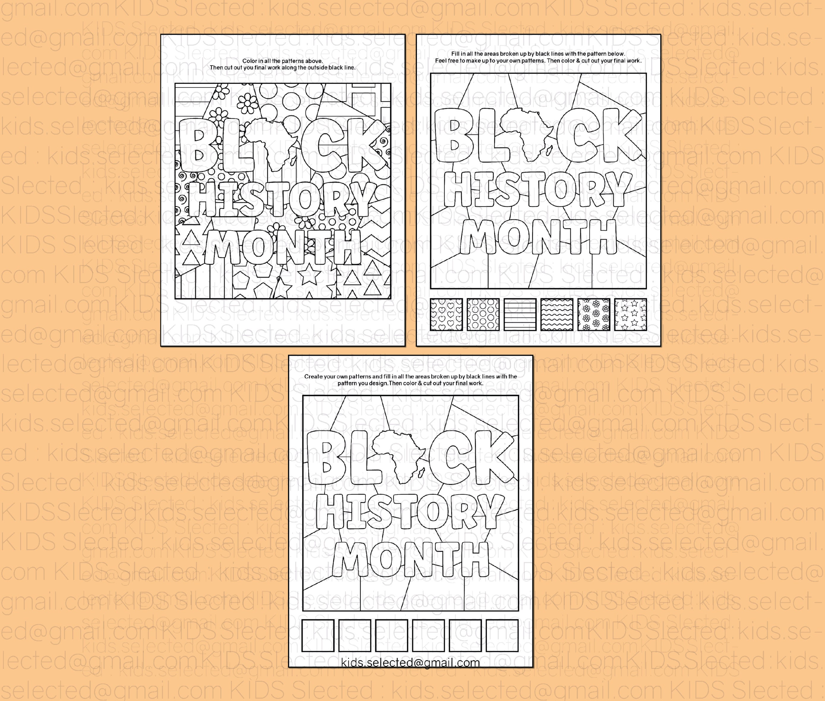 Black History Month Coloring Pages Activities African Pop Art Bulletin ...