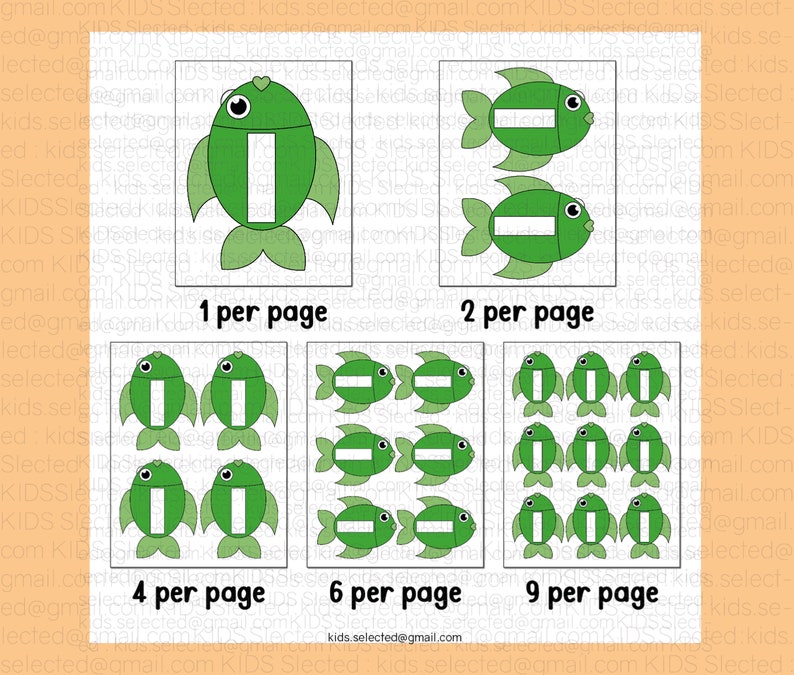 Editable Name Tags Fish for Kids Printable Student Desk Name Plate ...