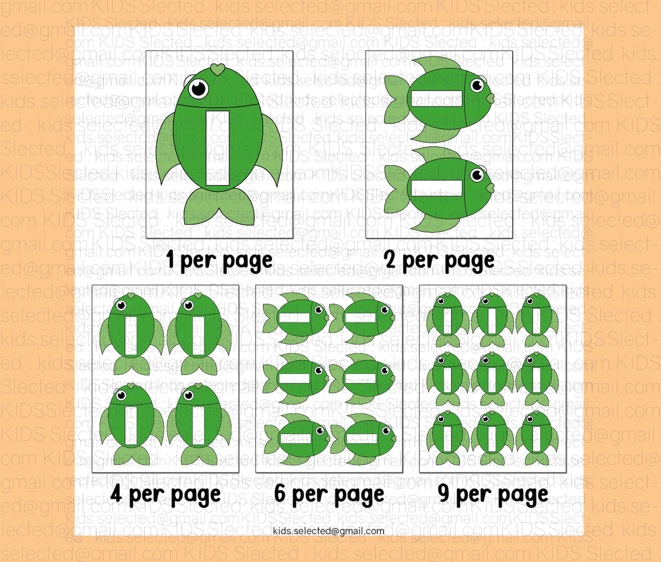 Editable Name Tags Fish for Kids Printable Student Desk Name Plate ...