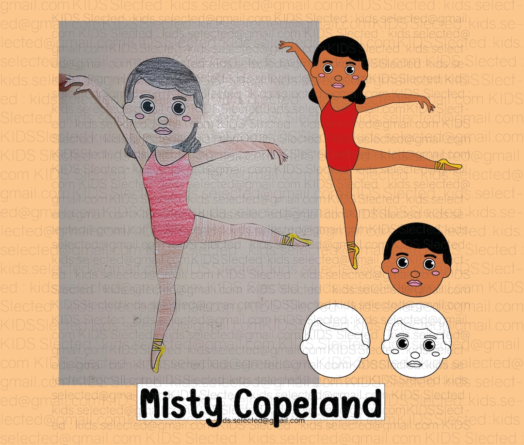 Black History Month Bulletin Board Misty Copeland Craft Ballet ...
