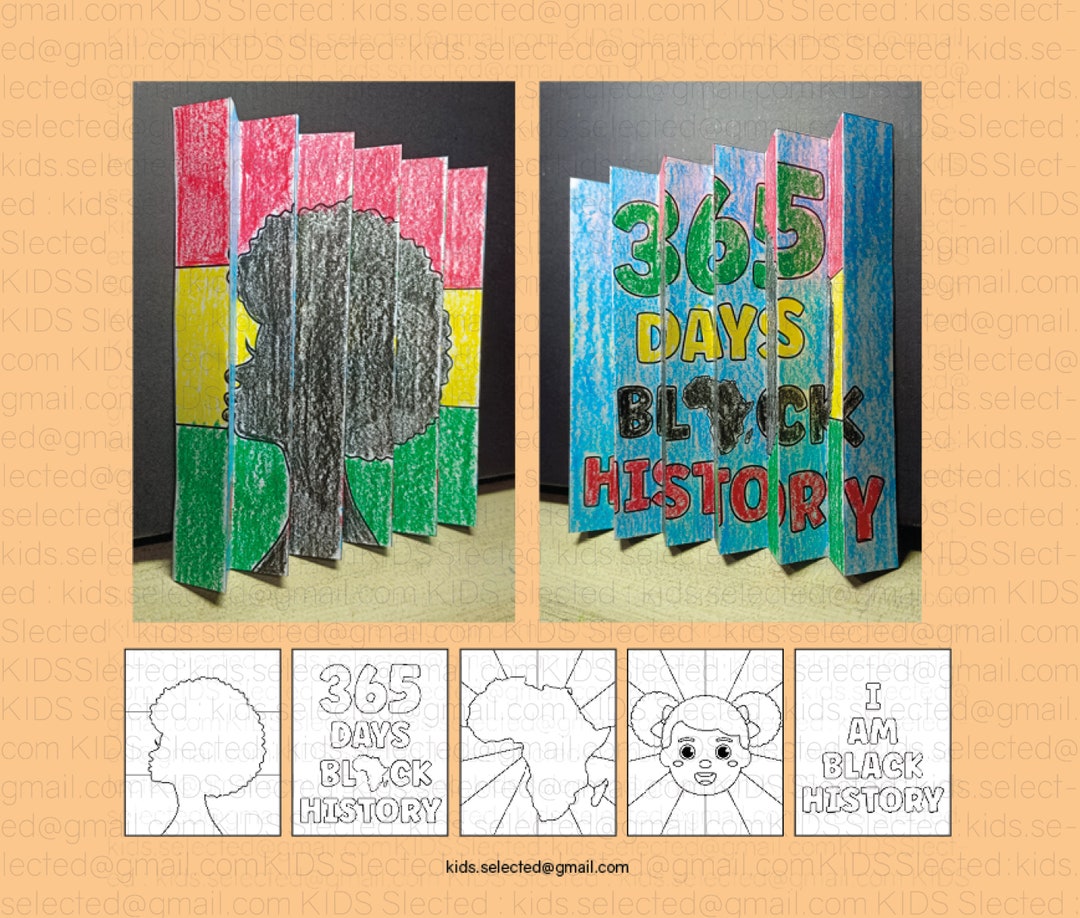 Black History Month Craft African Bulletin Board Coloring Pages ...