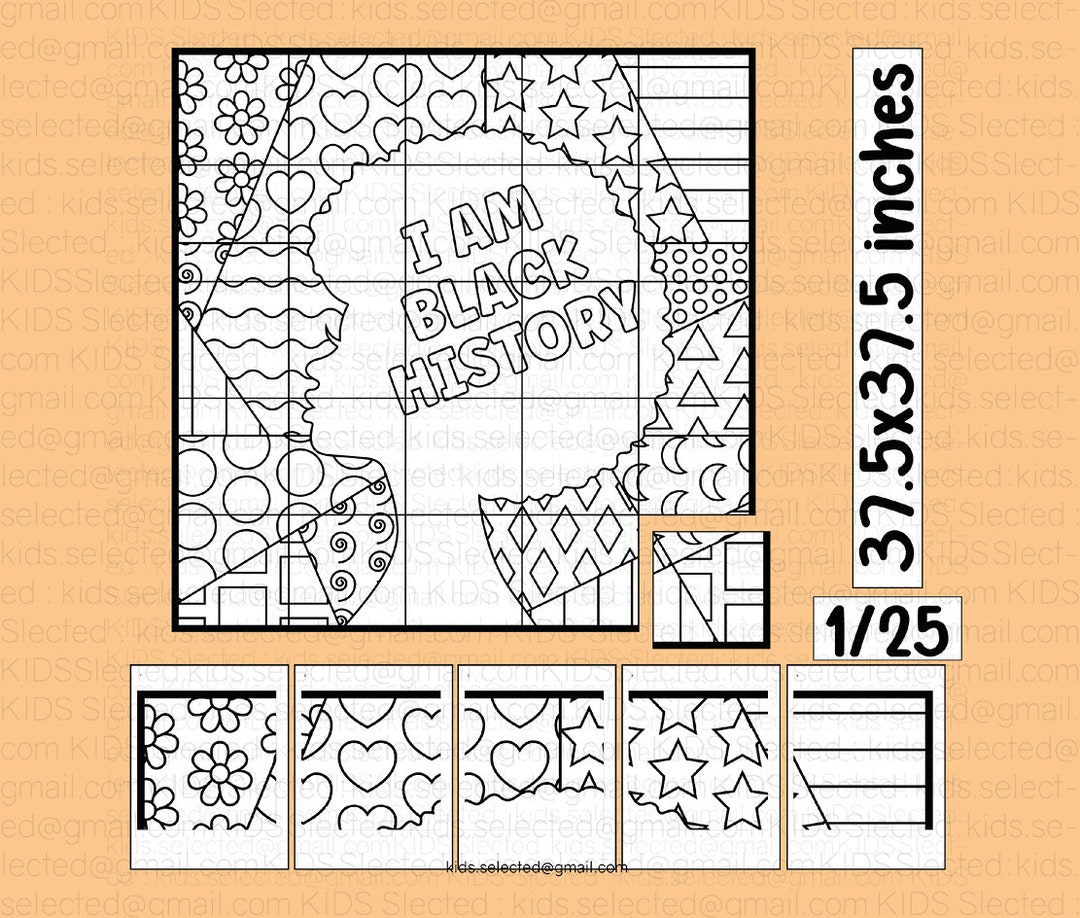 Black History Month Poster Bulletin Board Coloring Pages Activities ...