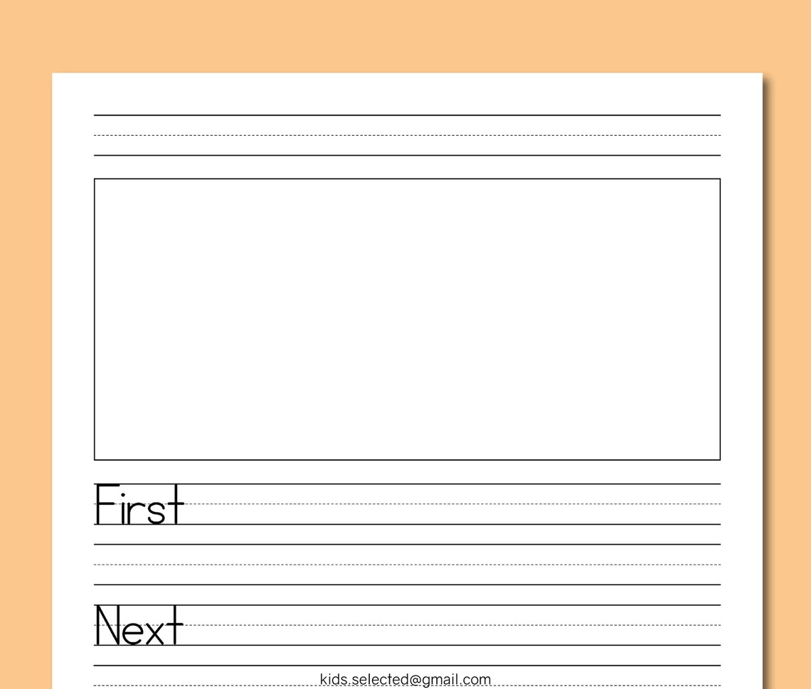 Sequence Writing Paper With Picture Space Printable Pdf Instant ...