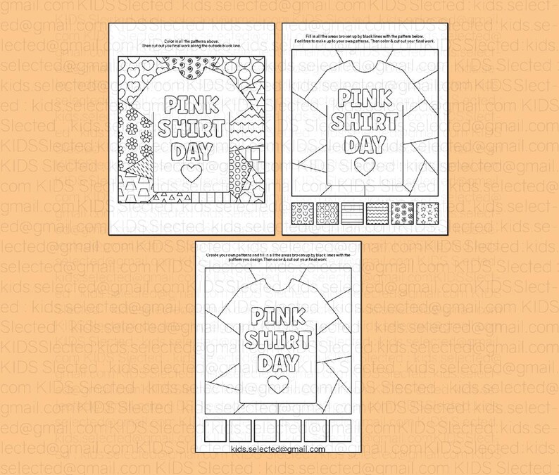 Anti Bullying Coloring Pages Pink Shirt Day Activities Stop Bullying ...