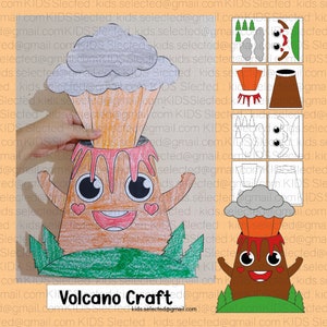 Volcano Craft Hawaiian Bulletin Board Summer Coloring Pages Beach ...
