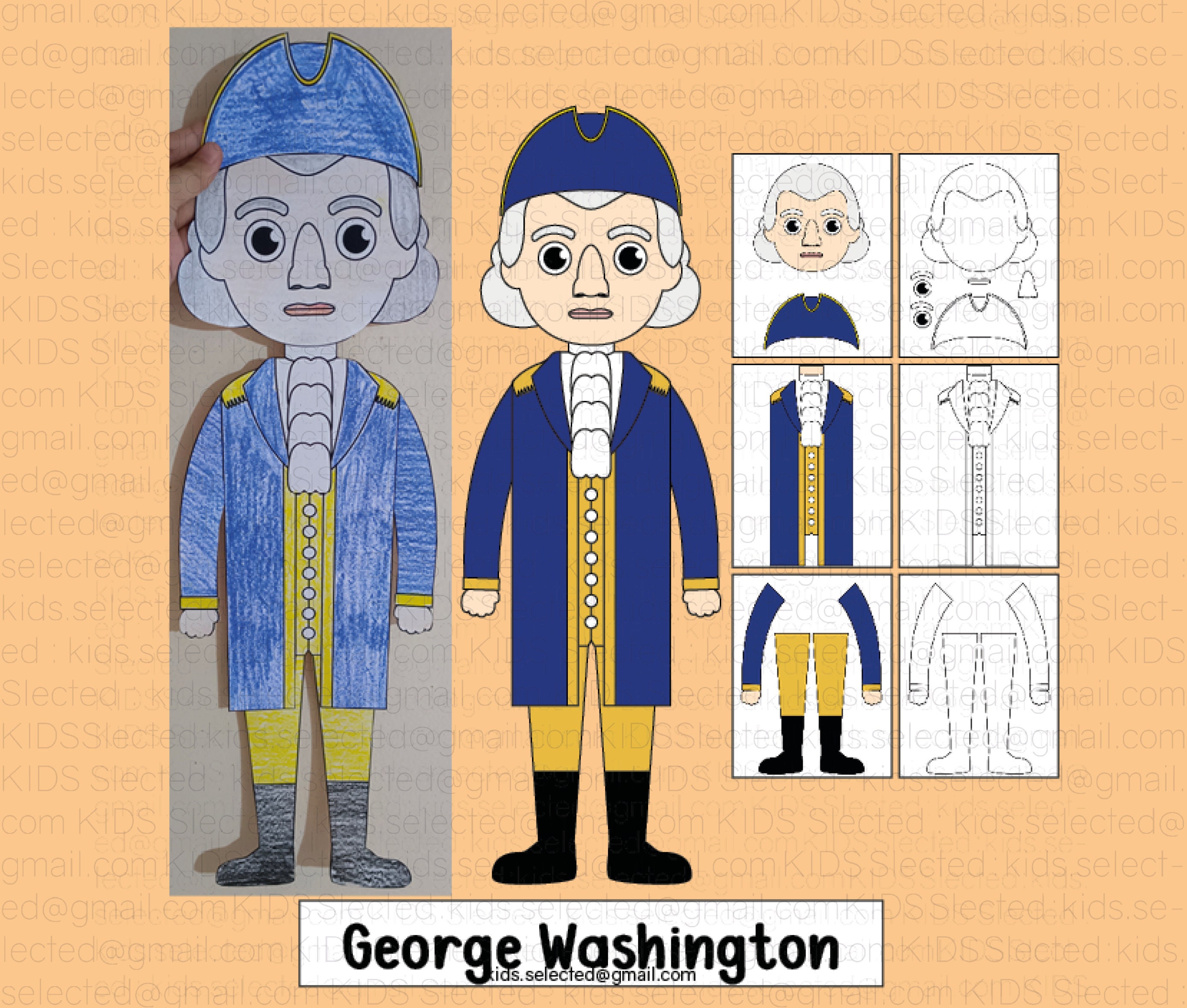 Presidents Day Craft Bulletin Board George Washington Activities ...